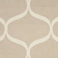 SAFAVIEH Cambridge Jared Geometric Wool Area Rug, Light Beige/Ivory, 5 ...