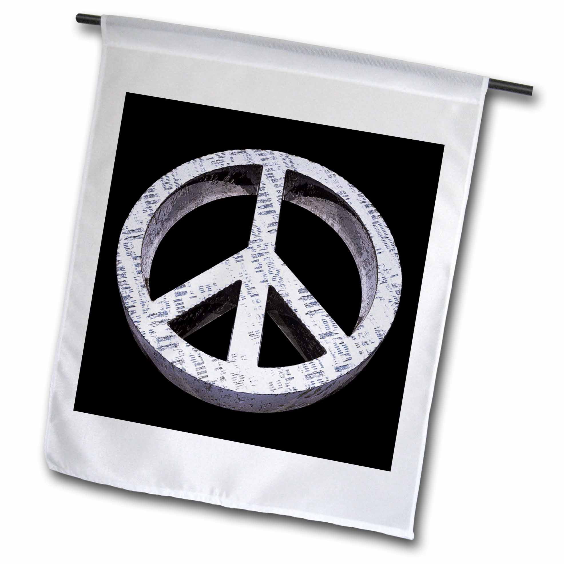 3dRose Peace Pass It On a rough and worn metal three dimensional peace ...