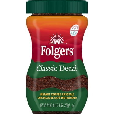 Folgers Classic Roast Instant Coffee Crystals, 16-Ounce Easy Open Flip-Top Jar, 100% Pure Coffee ...