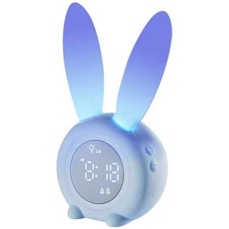 Rabbit Alarm Clock for Girl, Kids Alarm Clocks Silicone Induction Timer ...