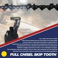 20" Chainsaw Guide Bar And Full Skip Chisel Chain Combo 3/8" .050" 72DL ...