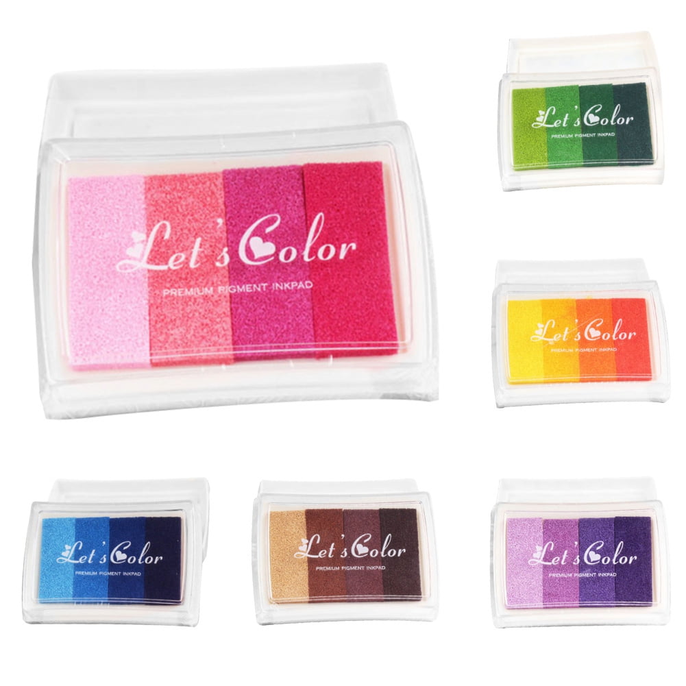 Colorful Stamp Inkpad Painting Drawing Wedding Fingerprint Scrapbooking ...