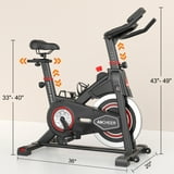 ANCHEER Exercise Bike, Indoor Cycling Bike, Stationary Bike for Home ...