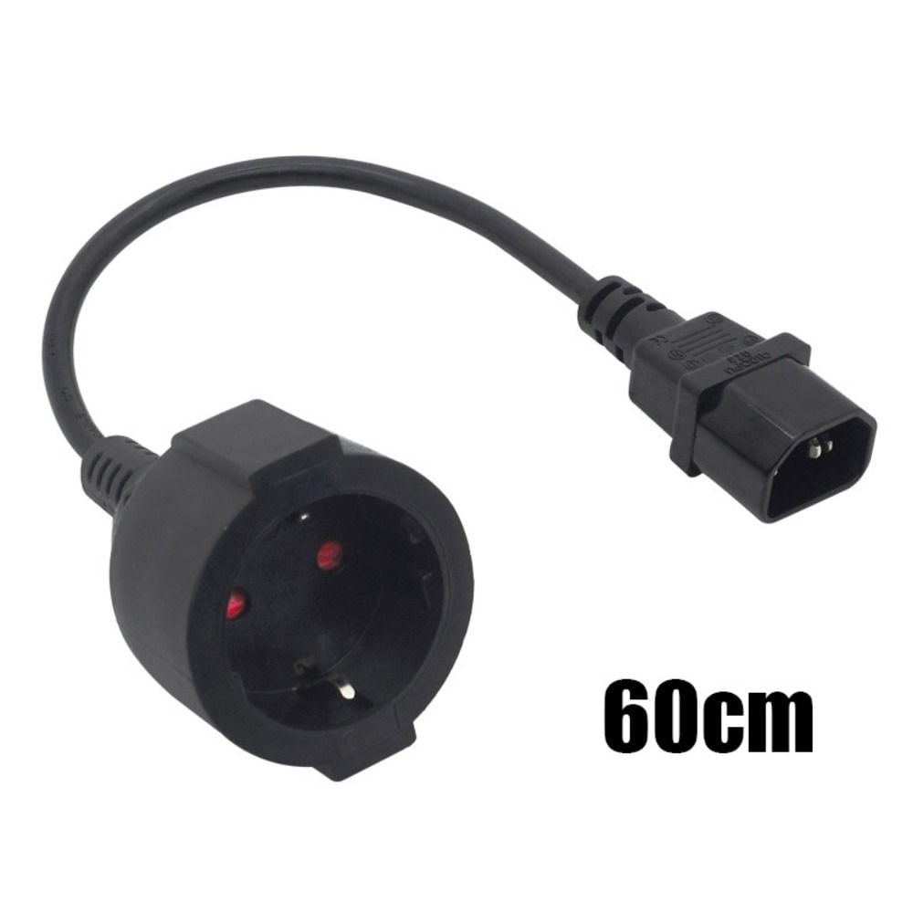 Practical Cable Socket PDU Cord Male To Female Extension Cord UPS PDU Power Adapter IEC 320 C14 ...