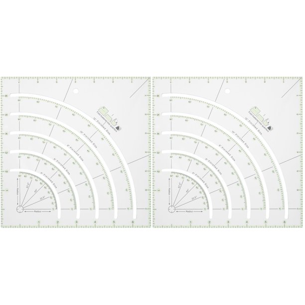 NUOLUX Quilting Ruler Ruler Sewing Fabric Square Circle Set Cut ...