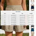 Beach Shorts For Women Pocketed Pleated Beach High Waisted Pull On ...
