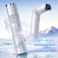 Portable Handheld Turbo Fan with Flashlight,1-199 Adjustable Speeds ...