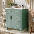 Noble House 30" Modern Bathroom Vanity with Ceramic Sink,Soft-Close ...