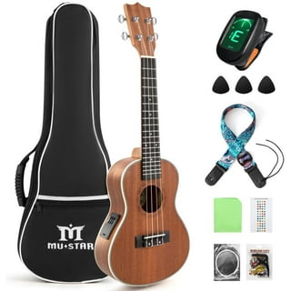 Toy Ukulele 4 string Hawaiian Theme Uke Guitar for Kids - Blue ...