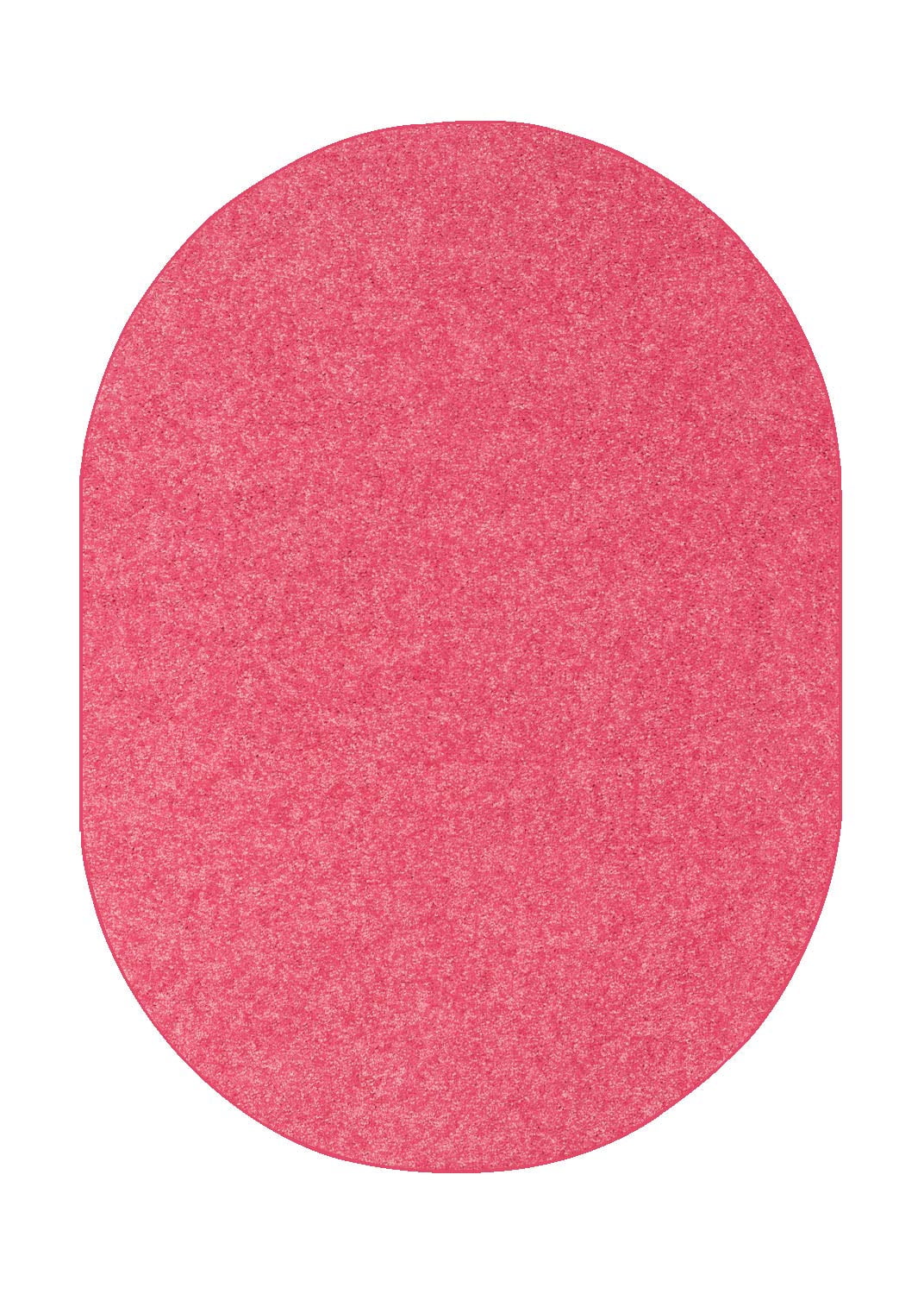 Home Queen Solid Color Oval Shape Area Rugs Pink - 2' x 8' Oval ...