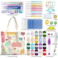 Crochet Kit for Beginners, 78 Pieces with 1640 Yards of Assorted Yarn ...