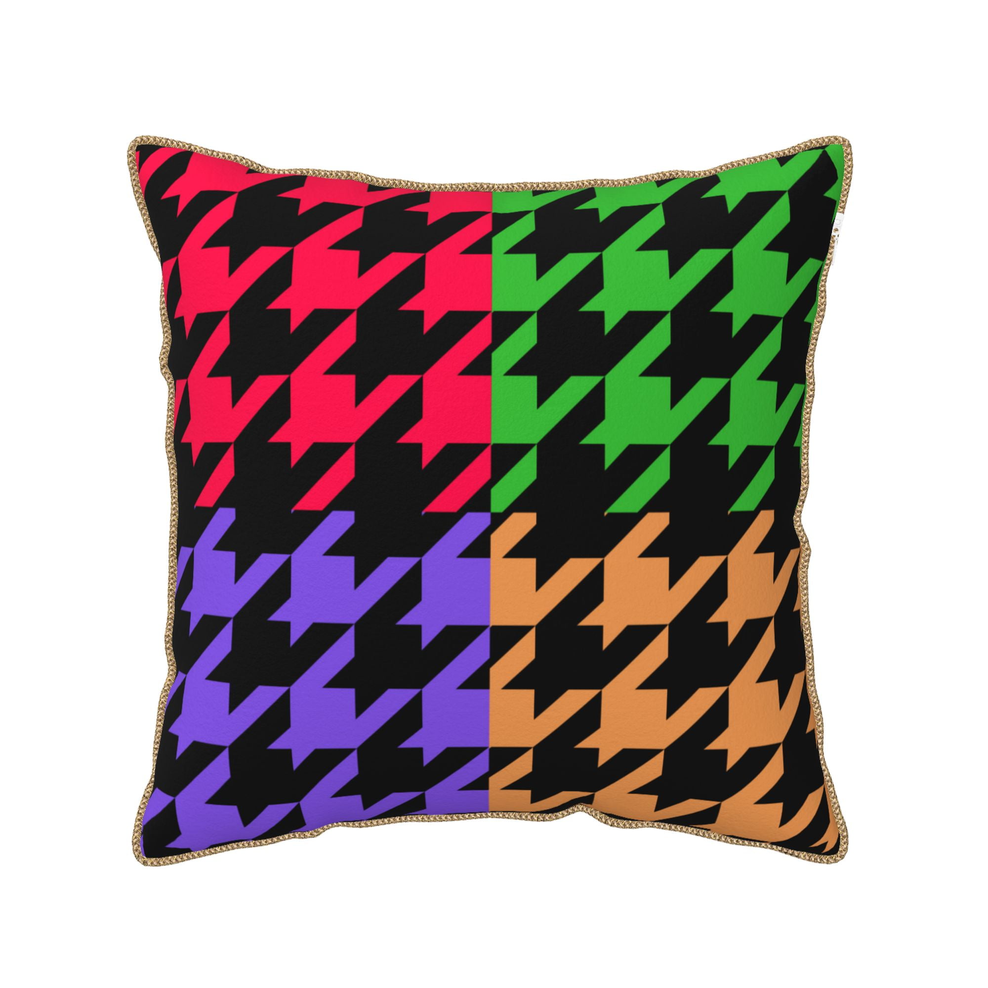 ZNDUO Retro Plaid Scottish Houndstooth Throw Pillows, Throw Pillows for ...