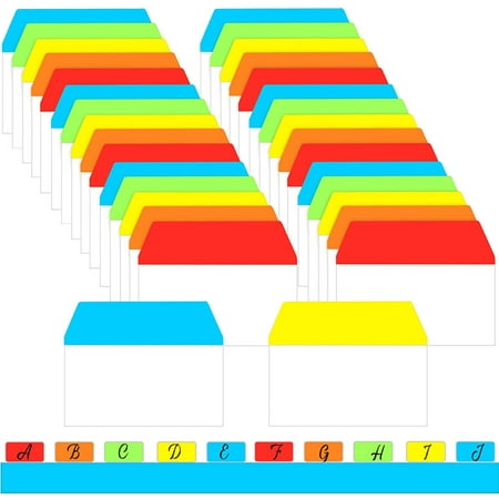 Coneedy 2 Inch Sticky Index Tabs, Writable and Repositionable File Tabs ...