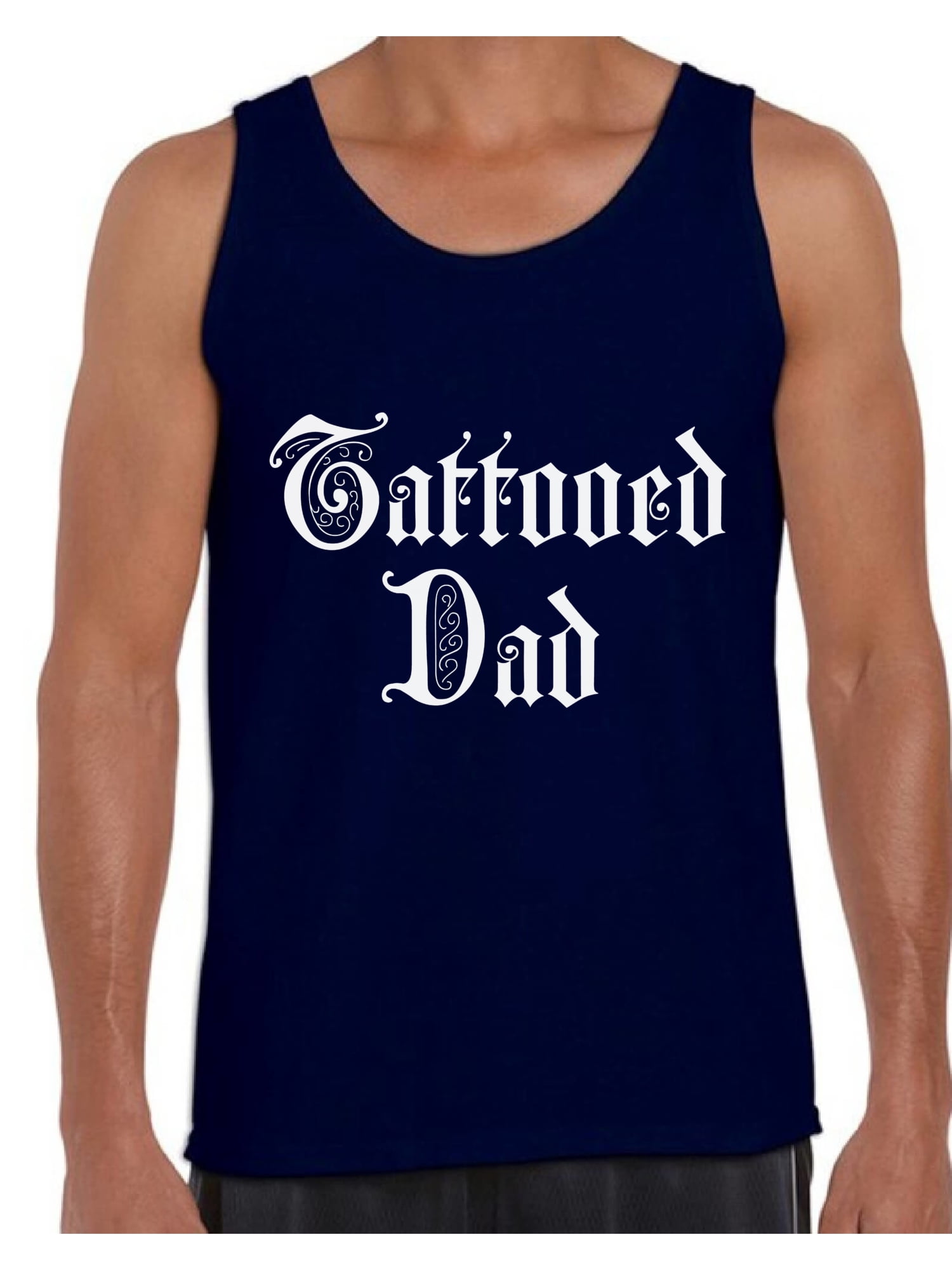Awkward Styles Tattooed Dad Tank Top for Men Inked Dad Tank Top Men's ...