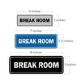 Standard Break Room Sign - White - Medium 2-3/4" X 7" - Walmart.com
