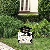Big Dot of Happiness Rose Gold Grad - Graduation Party Yard Sign Lawn ...