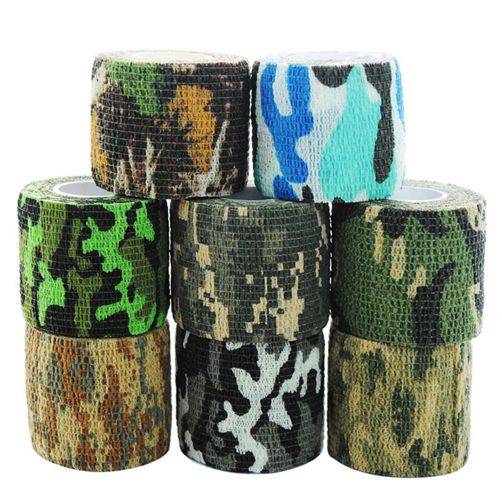 rygai Adhesive Outdoor Military Stretch Camo Camouflage Tape Bandage ...