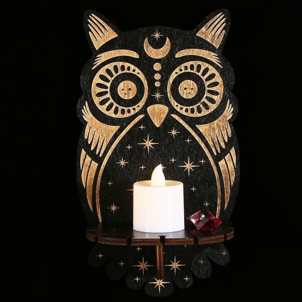 Aosijia Wooden Candle Holder Animal Meditation Decorative Candle Holder ...