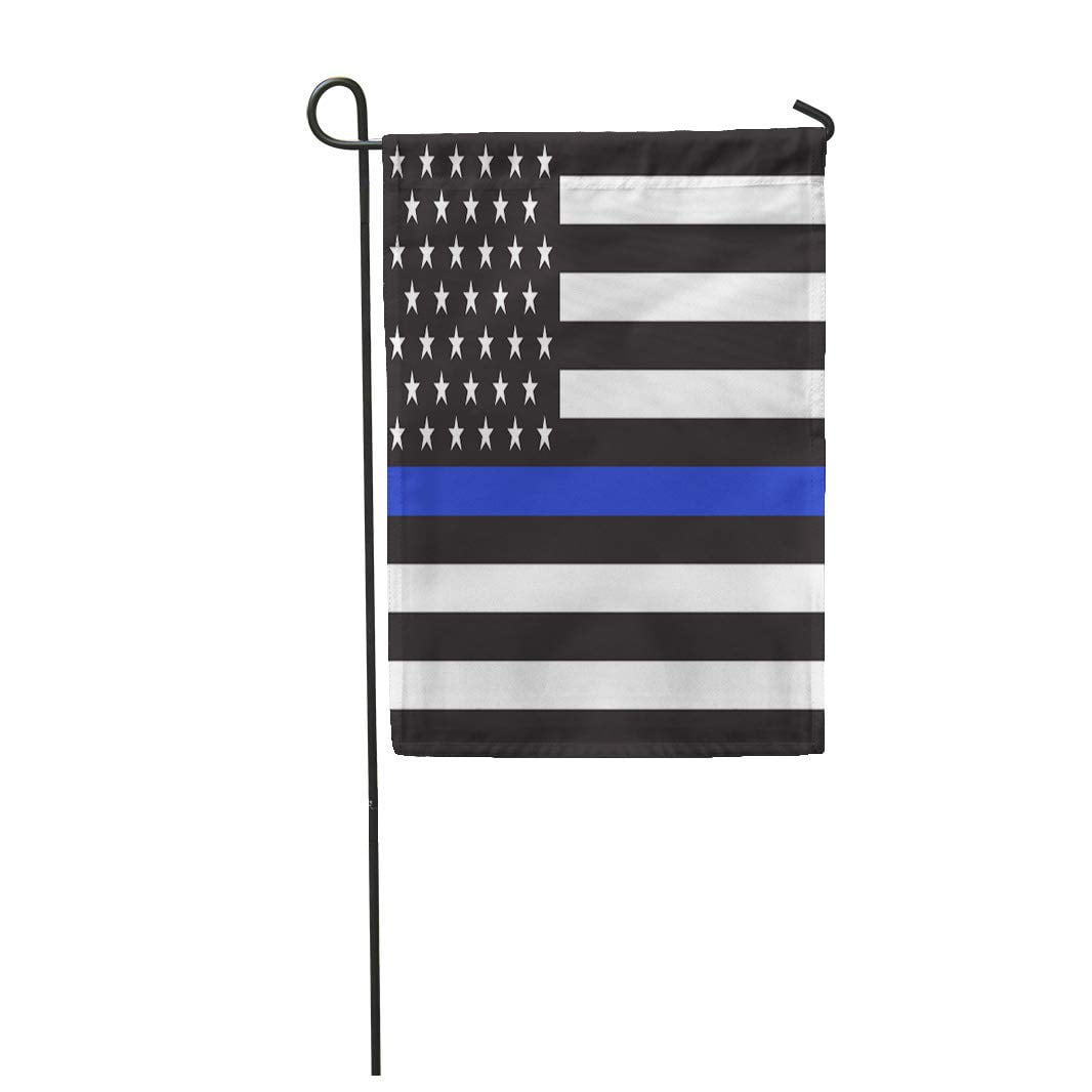 SIDONKU Blue Line American Police Flag Thin Lives Matter Law Garden ...