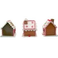 Raz Imports 2021 5.5-inch Gingerbread Lighted House, Assortment of 3 ...