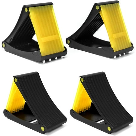 Sepeda 4Pcs Folding Wheel Chocks Tire Chocks, Tire Stopper Support Pad ...