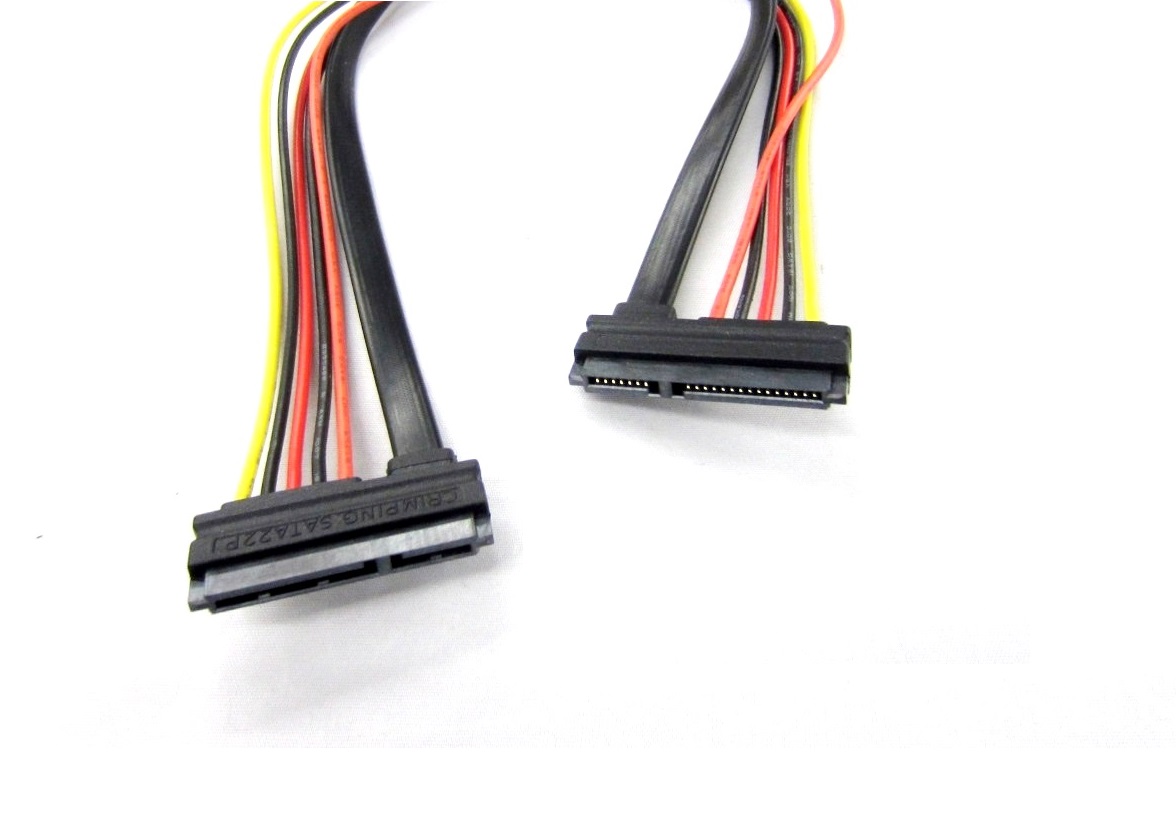 22 Pin SATA Female to 22 Pin SATA Female Power & Data Cable - 1 Meter ...