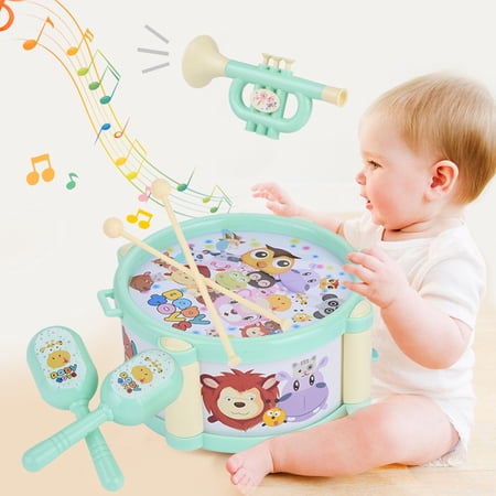 Colorful Plastic Safe And Non- Kids Drum Set, Kids Drum Percussion Set ...