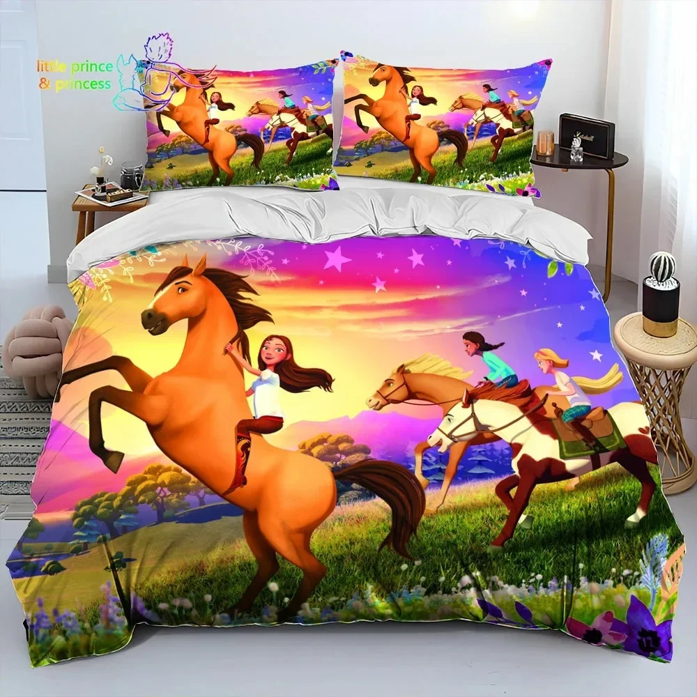 Click here for Yingd Spirit Riding Free Horses Cartoon Bedding Se... prices