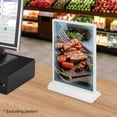 Tabletop LED Sign Holder, Light Up Menu Display Stand, Desktop ...