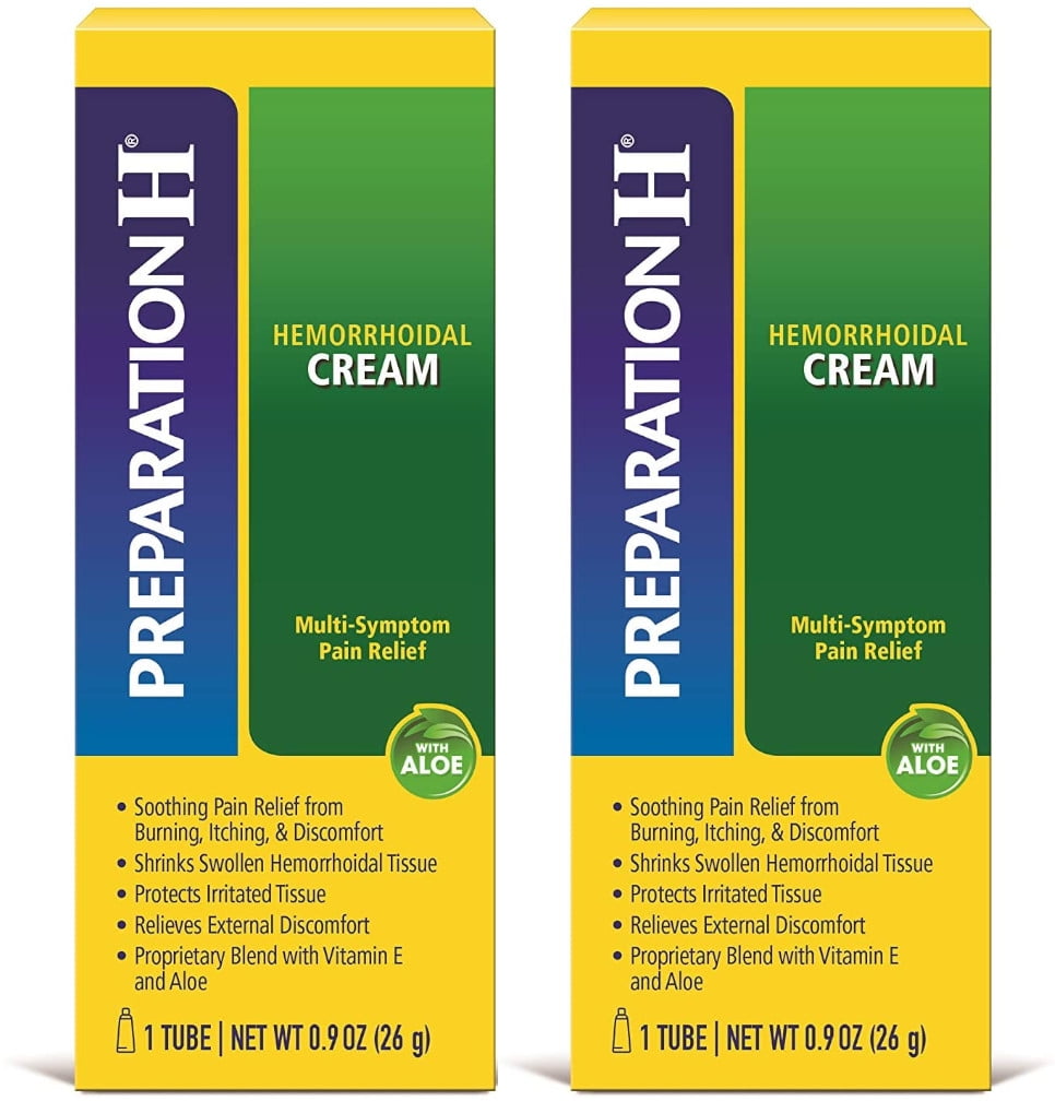 Preparation H Multi Symptoms Relief with Aloe, Hemorrhoidal Cream Tube ...