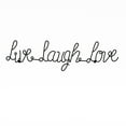 Metal Cutout- Live Laugh Love Cursive Cutout Sign-3D Word Art Home ...