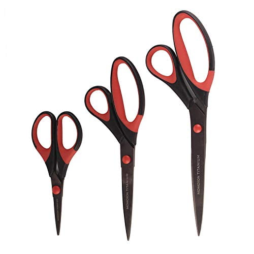 JubileeYarn Titanium Softgrip Scissors Set for Sewing, Arts, Crafts ...