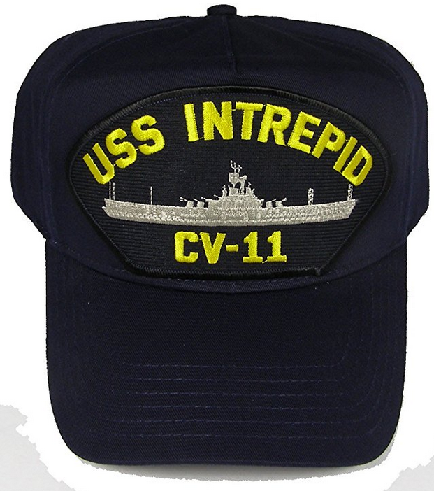 USS INTREPID CV-11 HAT CAP USN NAVY SHIP ESSEX CLASS AIRCRAFT CARRIER ...