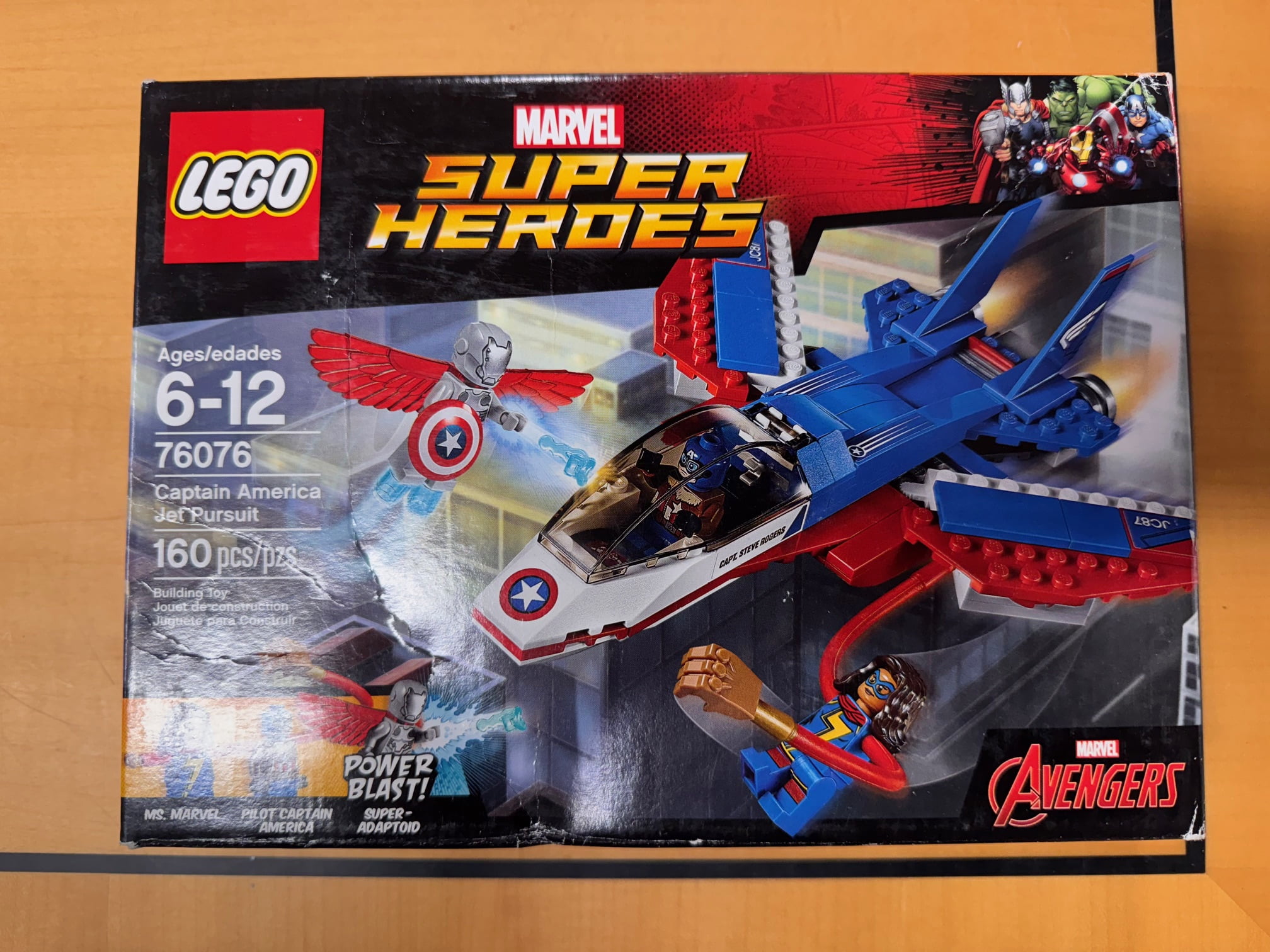 LEGO Super Heroes Captain America Jet Pursuit 76076 - Walmart.com