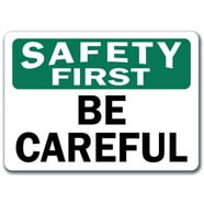 Think Safety First Sign - Walmart.com