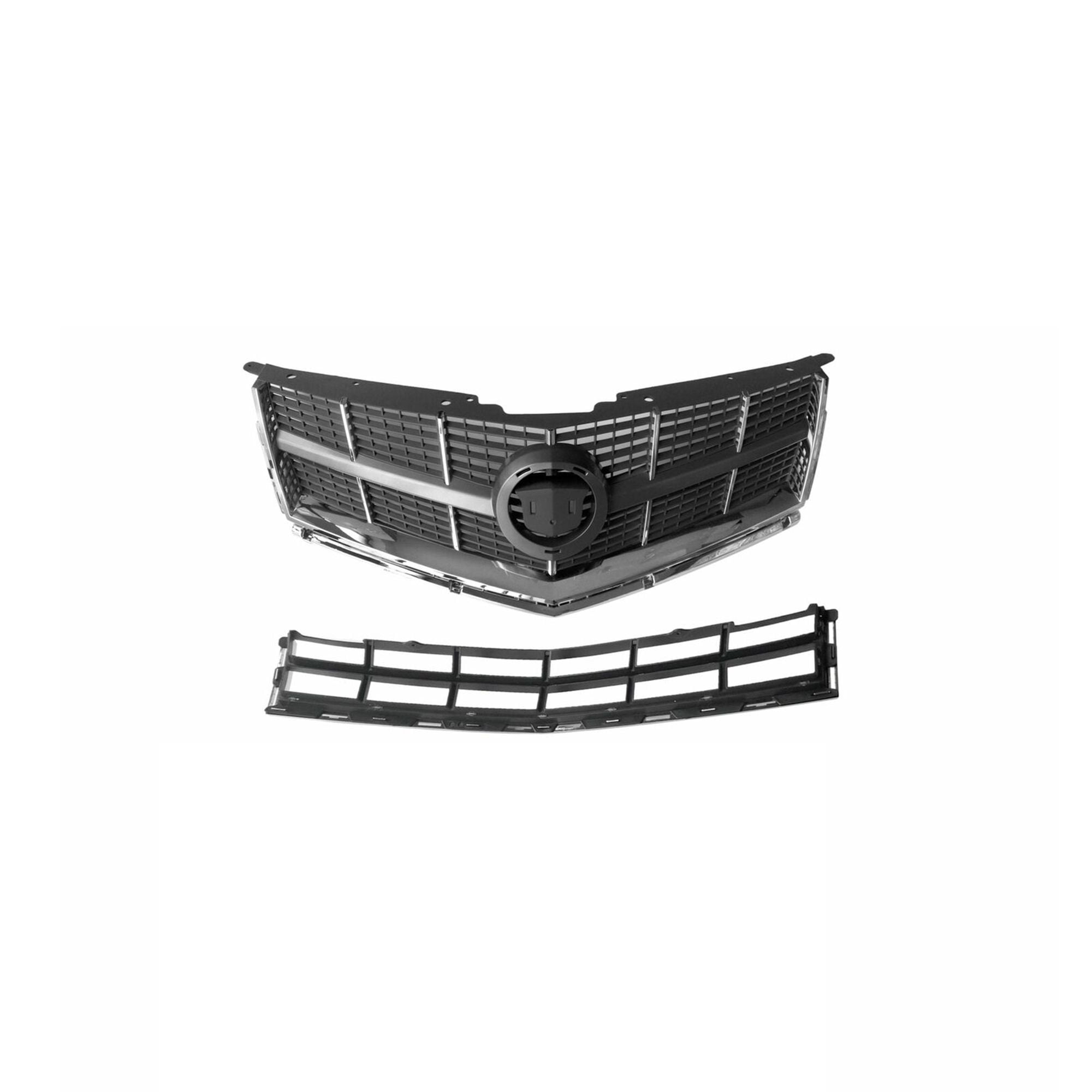 Pair Upper & Lower Bumper Grille For 10-12 Cadillac SRX 25778321 ...