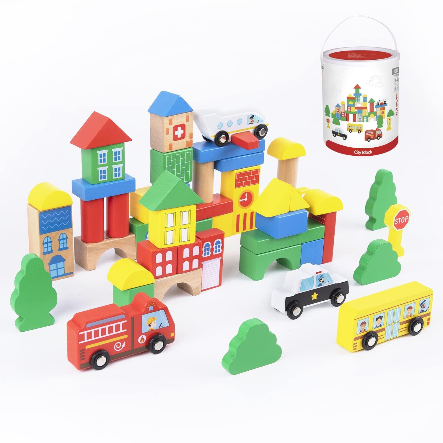 Click here for Tookyland 50 Pcs City Building Blocks With Constru... prices