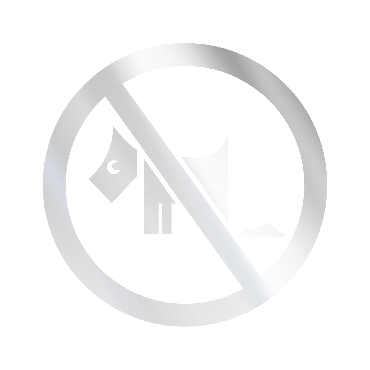 No Dogs Sticker Decal Die Cut - Self Adhesive Vinyl - Weatherproof ...