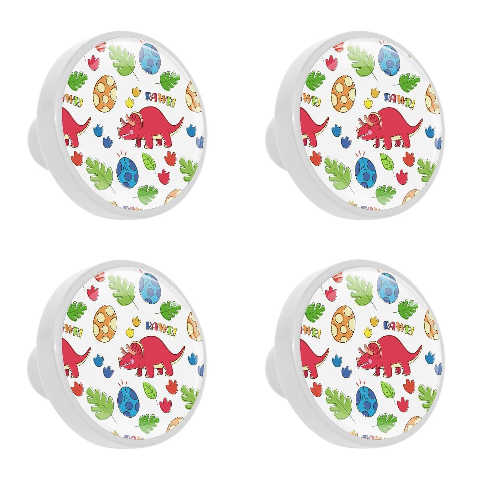 4 Pcs Dinosaur Knobs for Kitchen Cabinet Cupboard Dresser Bookcase ...
