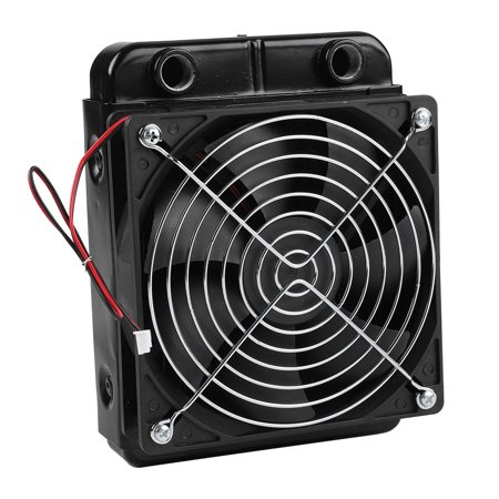 Water Cooling Radiator, Black Aluminum CPU Radiator Fan, 18 Tubes ...