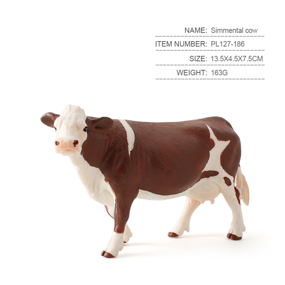 RONSHIN Simulation Milk Cow Action Figures Realistic Cute Farm Animals ...