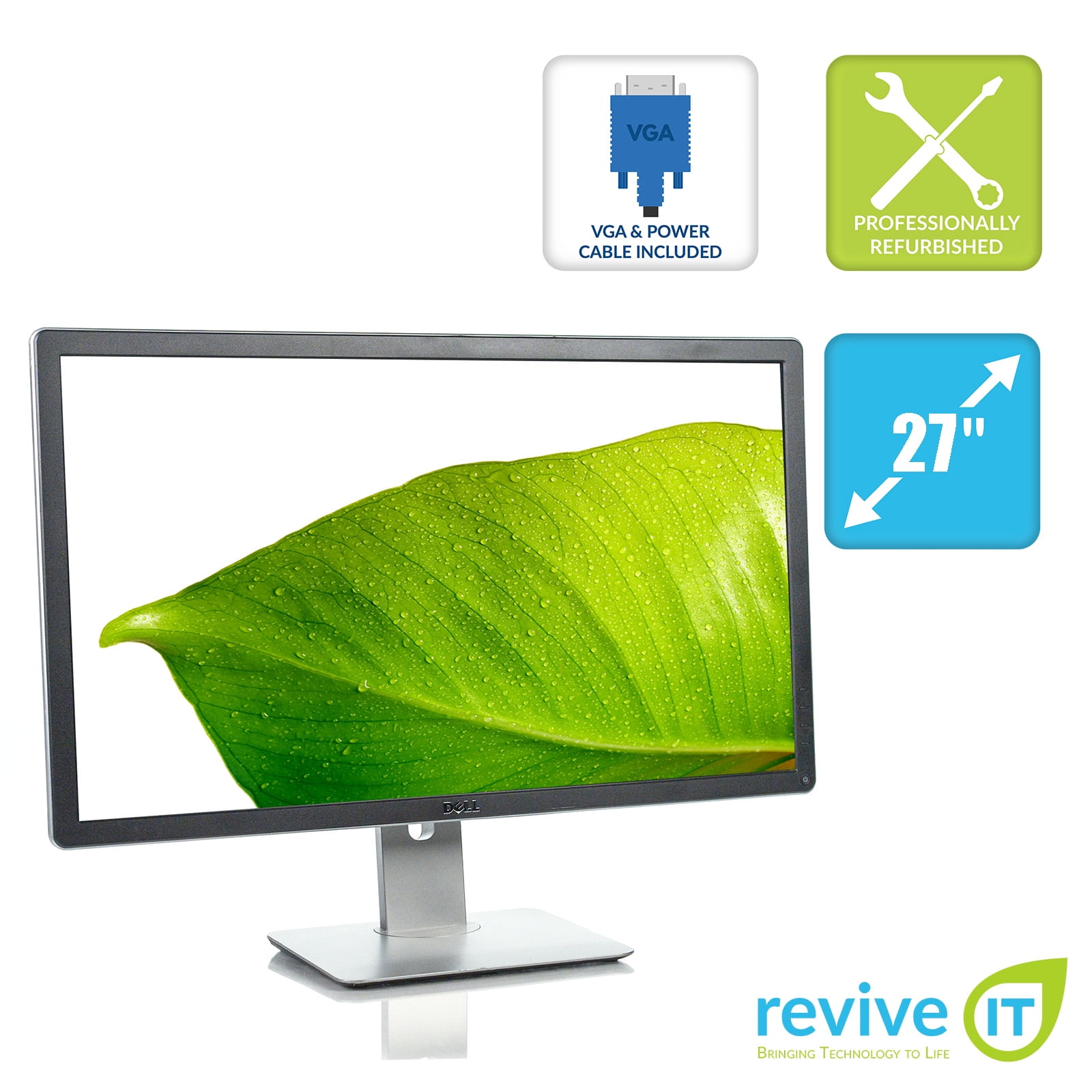 Used Dell P2714H 27" Widescreen 1920x1080 16:9 LED Backlit IPS Full HD ...