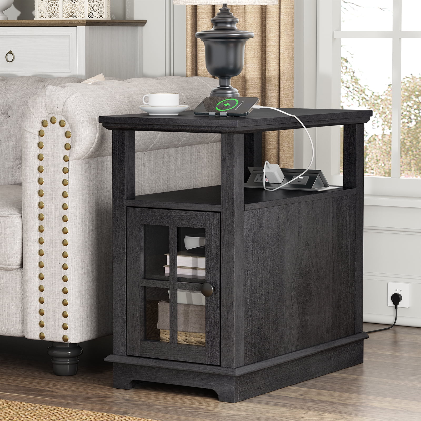 Click here for Fagaga End Tables For Living Room wooden Nightstan... prices