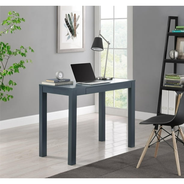 Ameriwood Home Glyndon Computer Desk with Drawer, Gray - Walmart.com