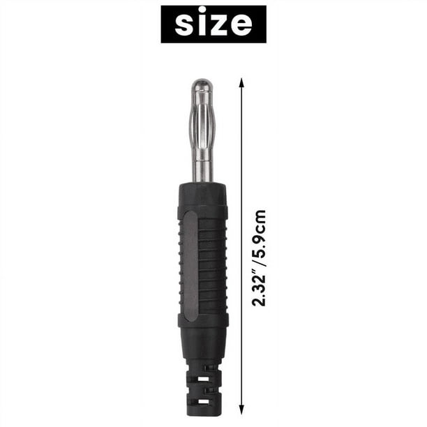 10Pcs 4mm Banana Plugs Solder DIY Banana Plug Male Connectors Adapters ...