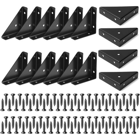 Veeki Corner Brackets, 16 pcs 66mm x 66mm Corner Braces for Wood, Metal ...