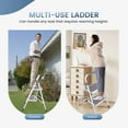 JIOABL 2 step ladder with Non-Slip Pedals and Comfortable Handrails ...
