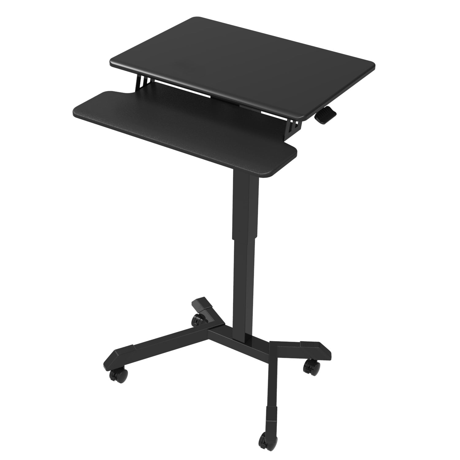 Stand Up Desk Store Pneumatic-Adjustable Two-Tier Compact Standing Desk ...
