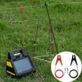 2Pcs Sturdy Solar Fence Charging Leads Wire with Alligators Clip ...