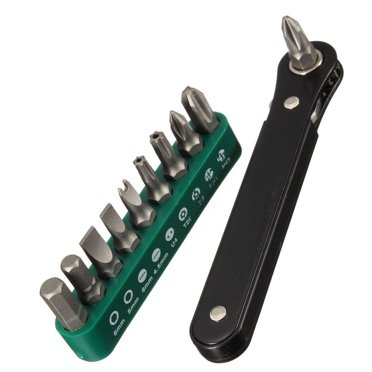General Tools 807SX 1/4-Inch Straight and No. 2 Crosspoint Ratchet ...